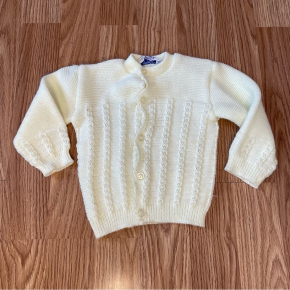 Vintage | Shirts & Tops | Vintage Mcm First Impressions White Knitted ...